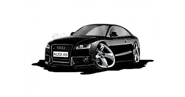 Audi A5 Cartoon Caricature